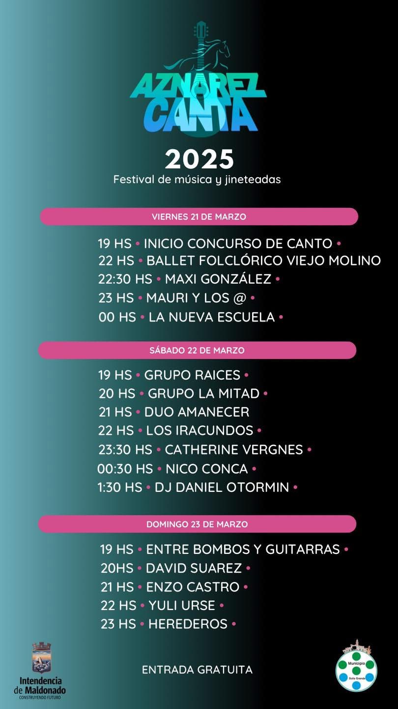 Festival Aznárez Canta 2025 | Intendencia Maldonado