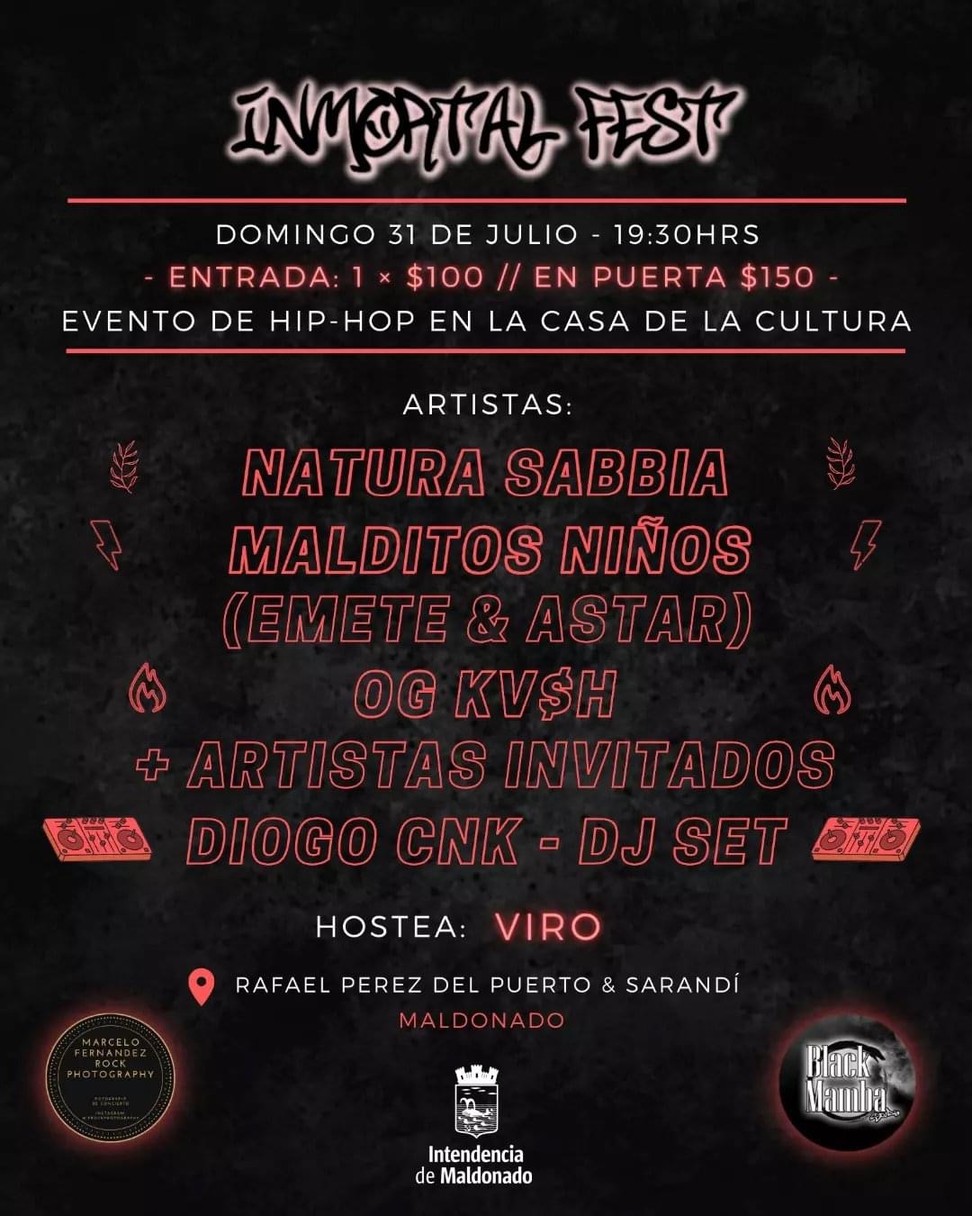 Inmortal Fest | Intendencia Maldonado
